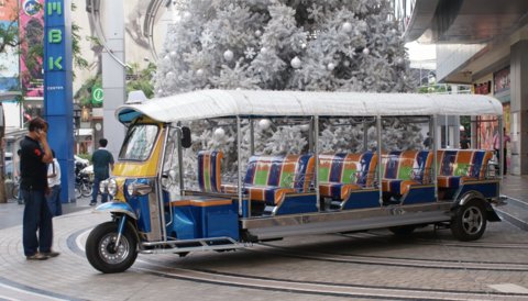 Tuk-tuks in Thailand